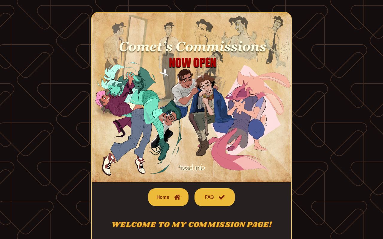 Comet's Commission Info